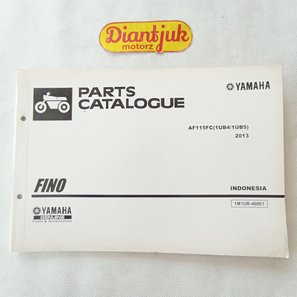 Jual Buku Parts Part Katalog Catalog Yamaha MIO FINO 2013 Original ...