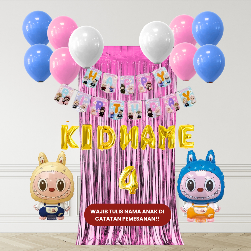 Jual LABUBU SET DEKOR ULANG TAHUN ANAK/ DEKORASI ULTAH ANAK | Shopee ...