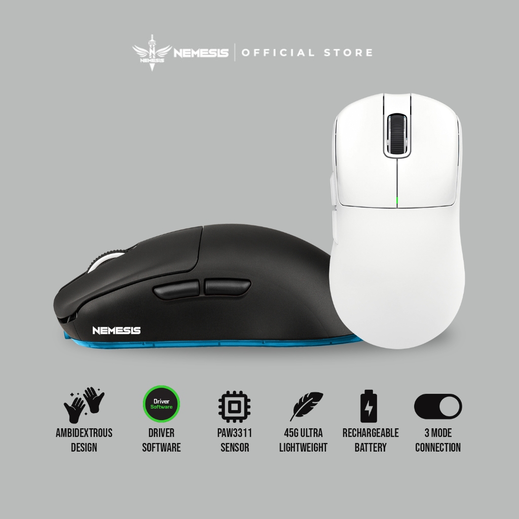 Jual Nemesis Mouse Trimode Wireless 2.4Ghz Lightweight NEON MQ-32 ...