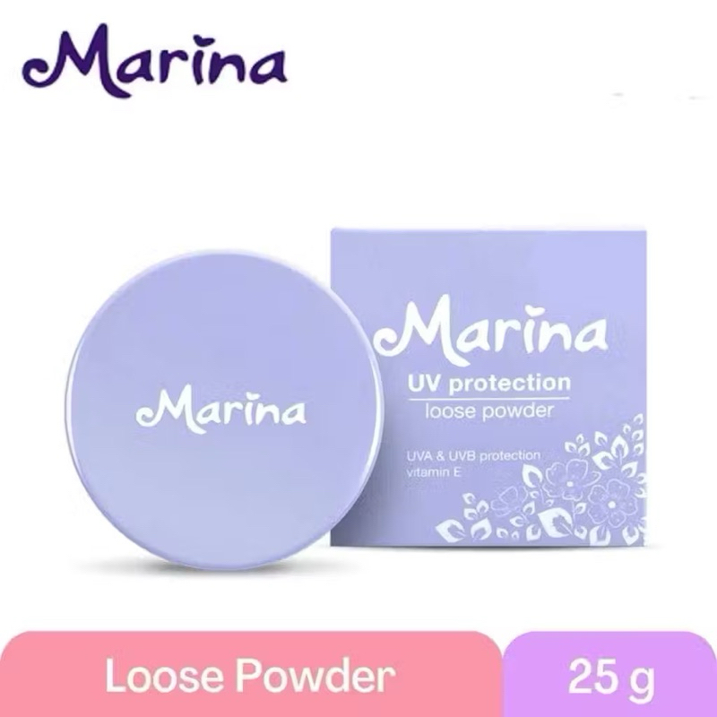 Jual MARINA UV PROTECTION LOOSE POWDER VIT E 25g | Shopee Indonesia