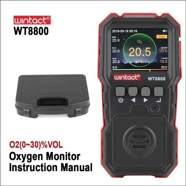 Jual Portable Oxygen Gas Detector O2 Meter Analyzer Deteksi Oksigen In ...