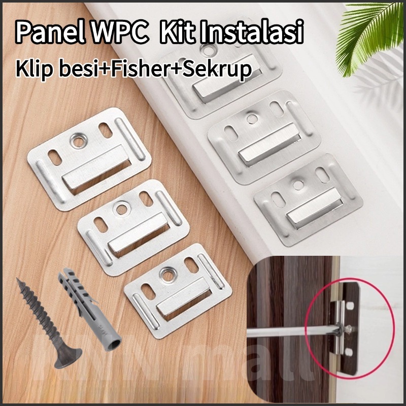 Jual Clip Wood Pannel WPC /Kit Instalasi Panel WPC Premium/Braket dan ...