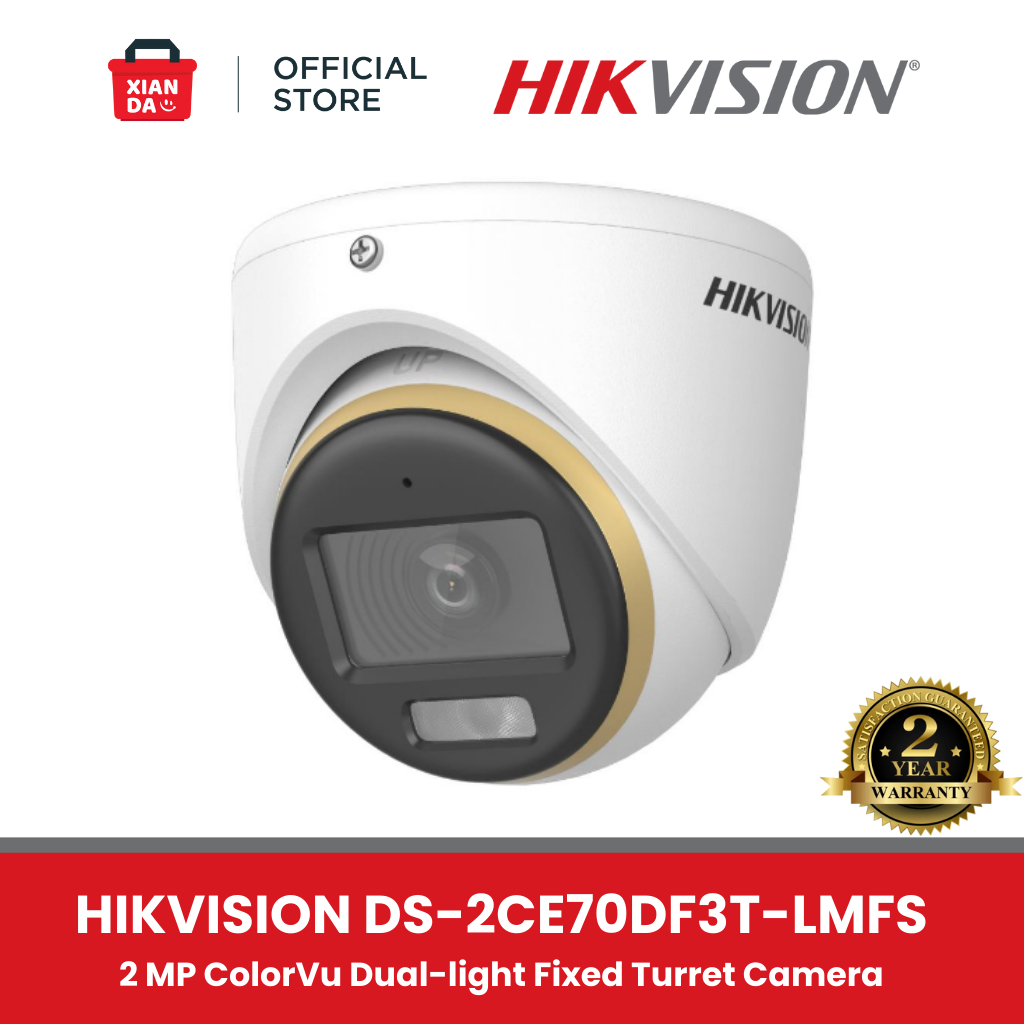 Jual DS-2CE70DF3T-LMFS - HIKVISION ANALOG 2MP COLORVU BUILT IN MIC ...