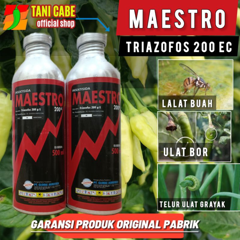 Jual Insektisida MAESTRO-triazofos 200 ec-500 ml | Shopee Indonesia