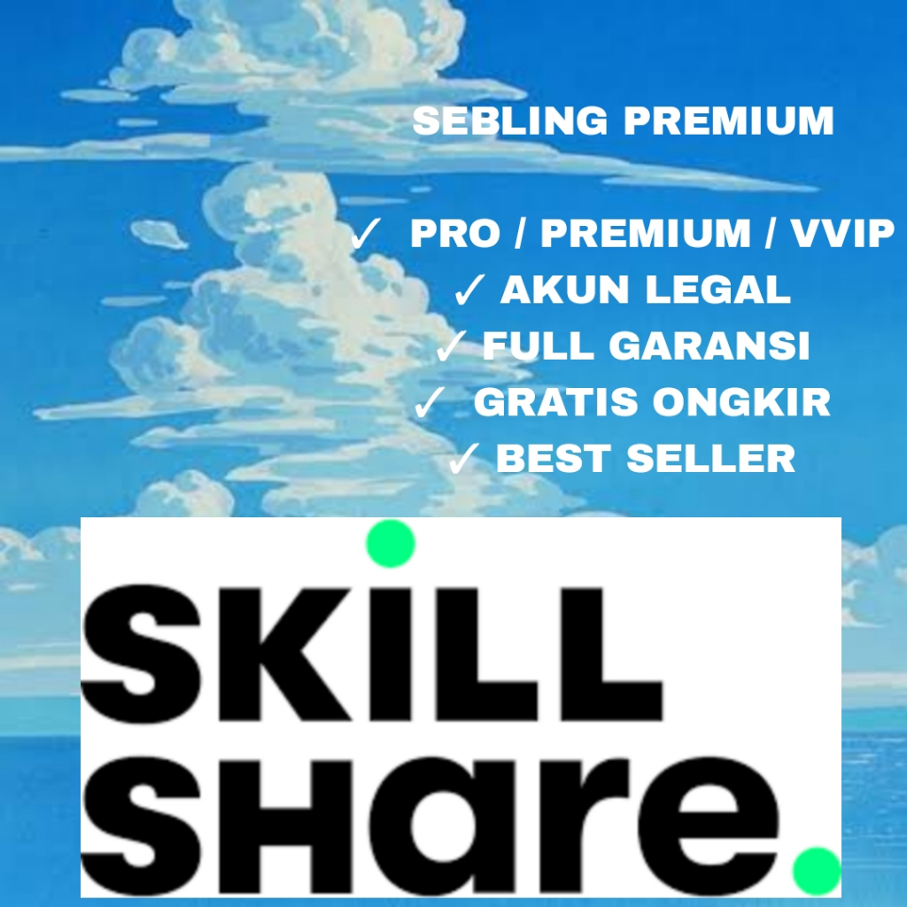 Jual Skillshare Premium 1 Tahun Full Garansi (Proses Tercepat Buka 24 Jam) | Shopee Indonesia