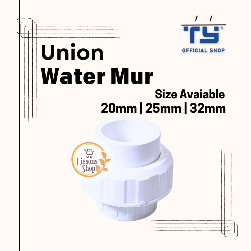 Jual Union Water Mur TY / Watermur Pipa Pipe U -PVC by 3 Pawns | Shopee Indonesia
