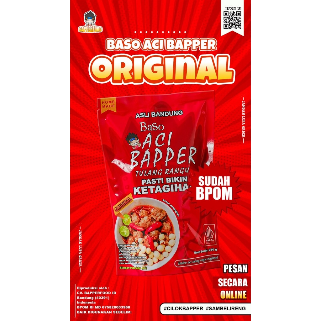 Jual BASO ACI BAPPER TULANG RANGU ORIGINAL MERCON BOCI TERMURAH ASLI ...