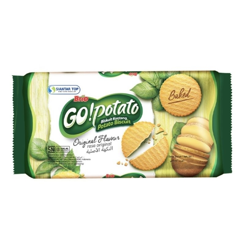 Jual Brio Go Potato Biskuit Kentang Original 56 g | Shopee Indonesia
