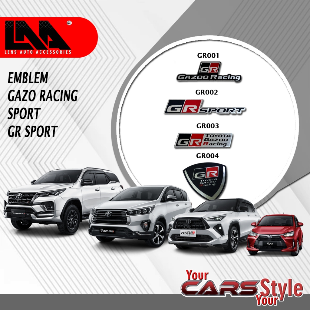 Jual EMBLEM GR SPORT UNIVERSAL EMBLEM GAZO RACING | Shopee Indonesia