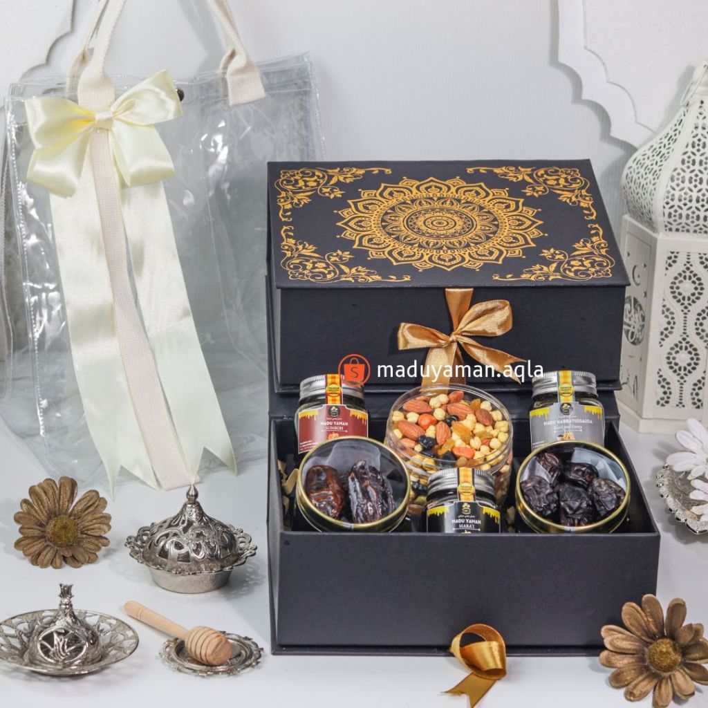 Jual Hampers Sehat AQLA Hard Box Hampers Eksklusif Hadiah Lebaran ...
