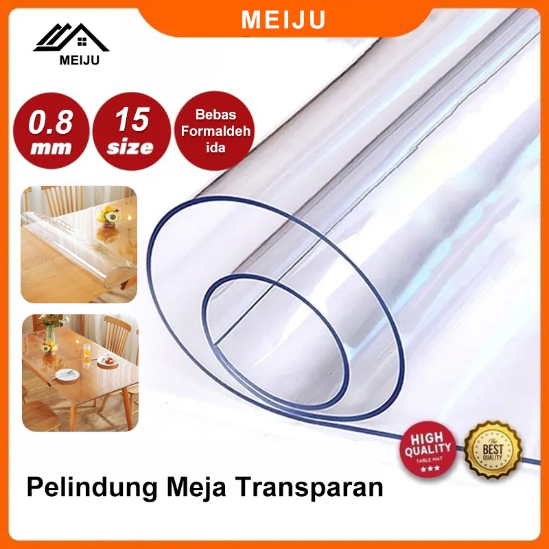 Jual MJ-Taplak Meja Bening Multifungsi/Taplak Meja Transparan Bahan Mika Plastik Taplak Meja ...