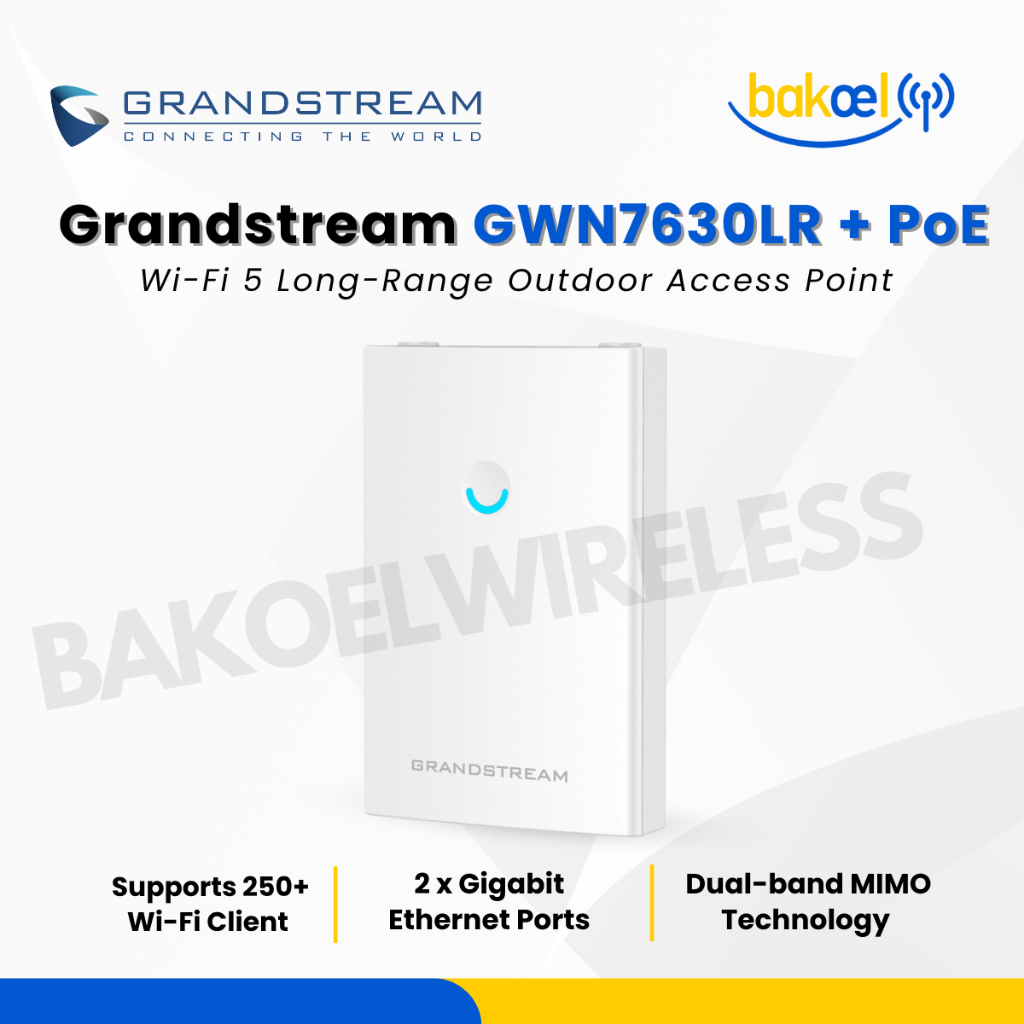 Jual Grandstream GWN7630LR Wifi Access Point Outdoor Long Range 4 x 4 ...