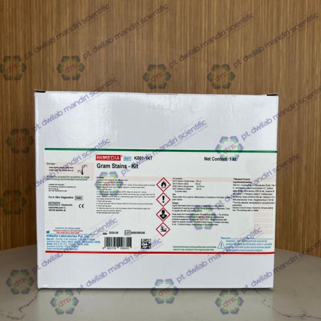 Jual GRAM STAINS - KIT, KIT PEWARNAAN GRAM | HIMEDIA K001-1KT | Shopee ...