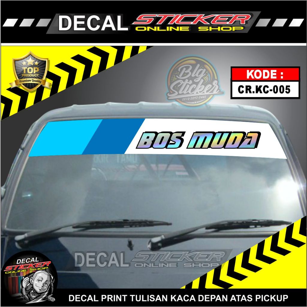 Jual STIKER TULISAN KACA ATAS PICKUP CARRY FUTURA T120SS ALL MOBIL ...