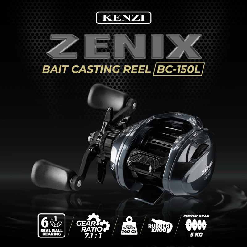 Jual REEL KENZI ZENIX 150L BAITCASTING BC NEW MAGNETIC BRAKE SYSTEM ...