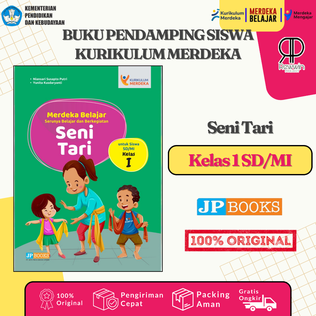 Jual Buku Seni Tari SD Kelas 1 Kurikulum Merdeka - Merdeka Belajar Jp ...
