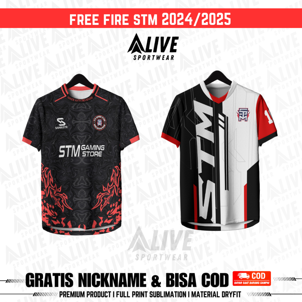 Jual Jersey Free Fire STM Terabru 2024/2025 Gratis pasang nama dan ...