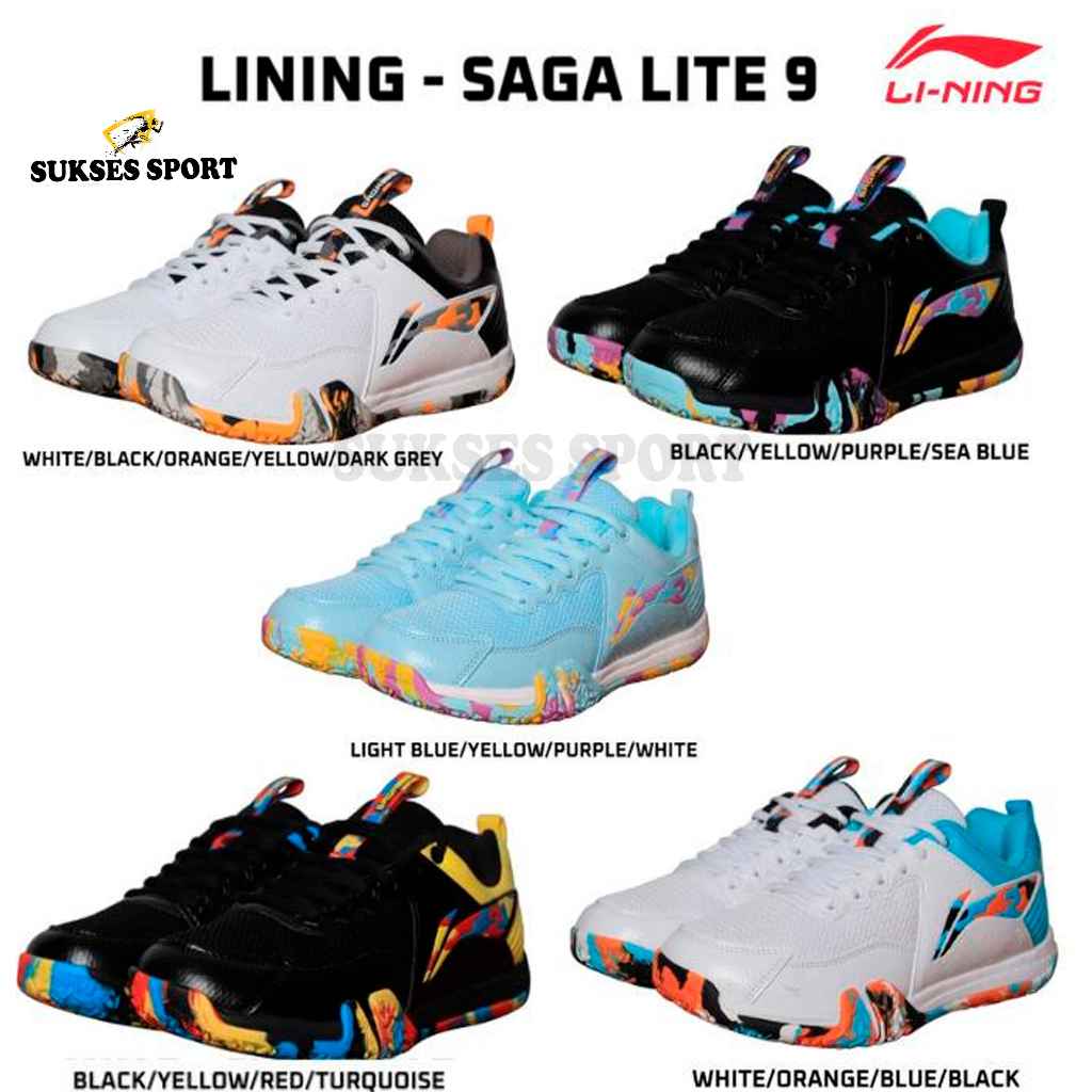 Jual New ! Sepatu Badminton Lining Li-Ning New Color SAGA LITE 9 dan ...