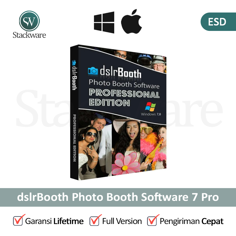 Jual dslrBooth Photo Booth Software 7 Professional (Bisa fotoShare, Bisa QR Code, Bisa Login ...
