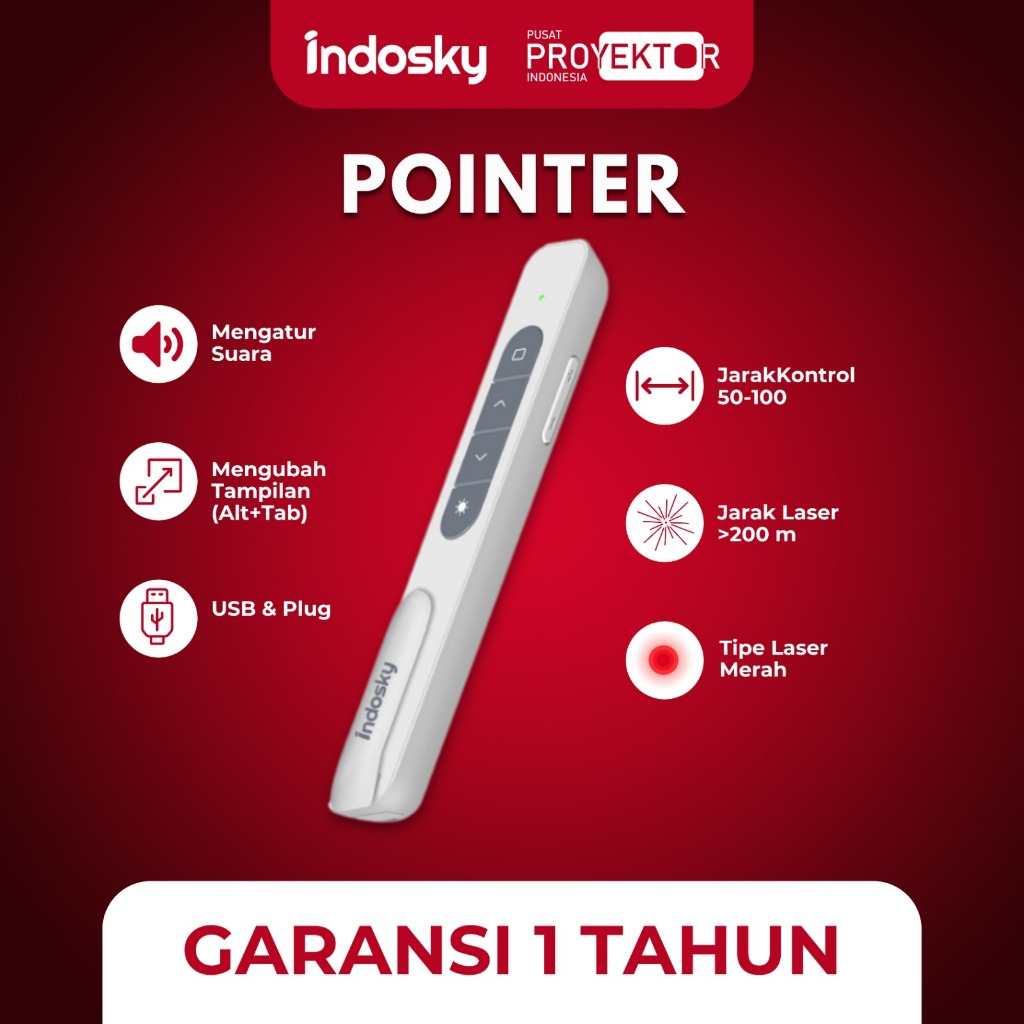 Jual PPI - Pointer Indosky I Pointer Presentasi l Pointer Laser Merah ...