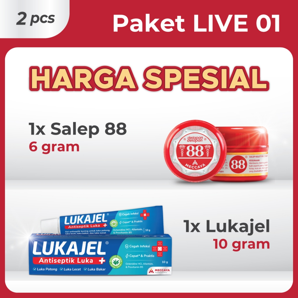 Jual SALEP 88 6g + LUKAJEL 10g | Salep Gatal Jamur & Scabies + Gel ...