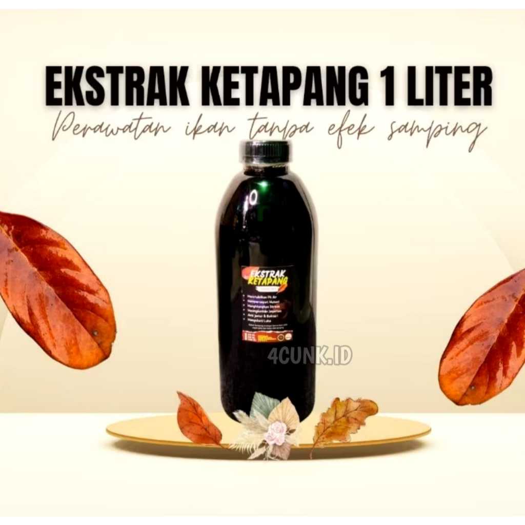 Jual Ekstrak Daun Ketapang Super Geude Hitam Pekat 1000ml atau 1Liter ...