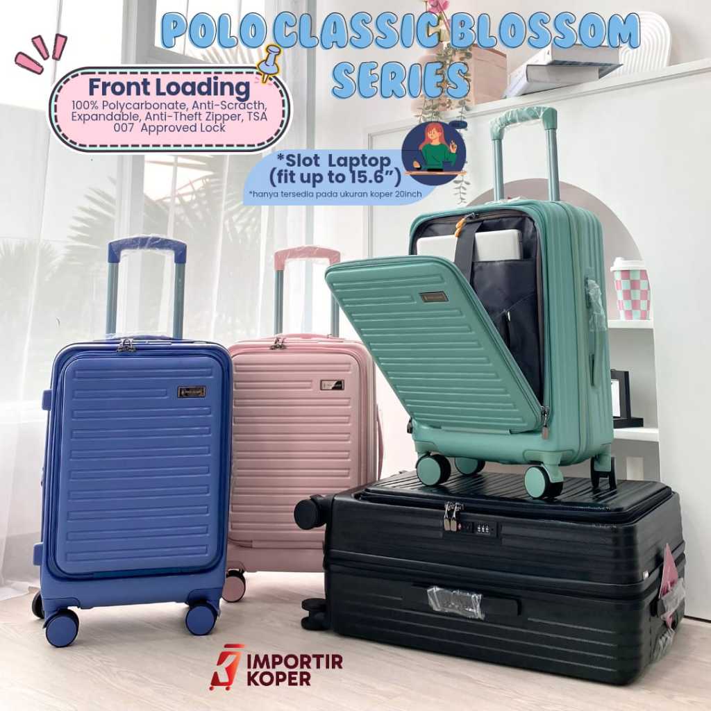 Jual Importir Koper Polo Classic Original Blossom Series Kabin & Bagasi ...