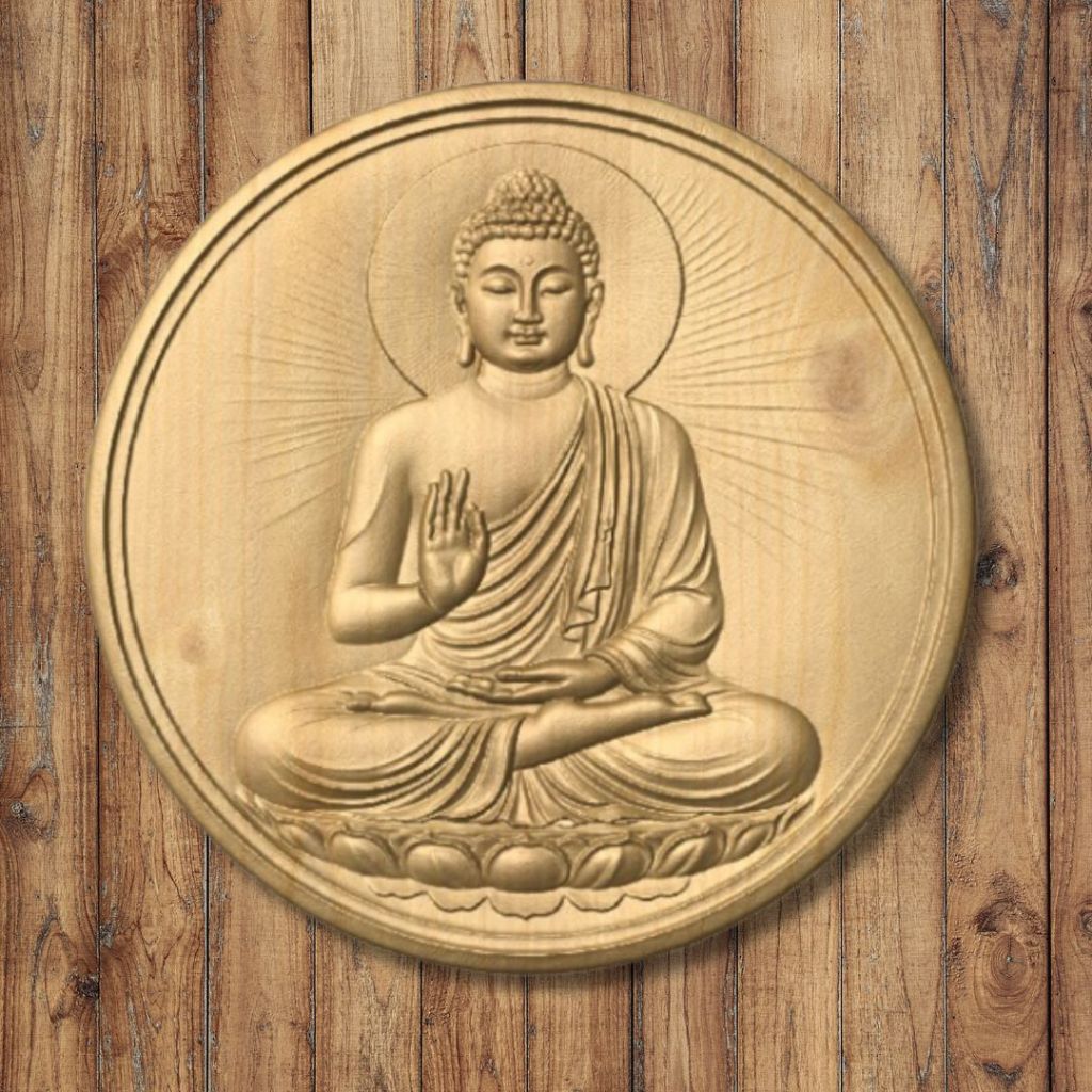 Jual Ukiran Kayu 3d Model Budha Wall Decor Aesthetic Hiasan Dinding ...