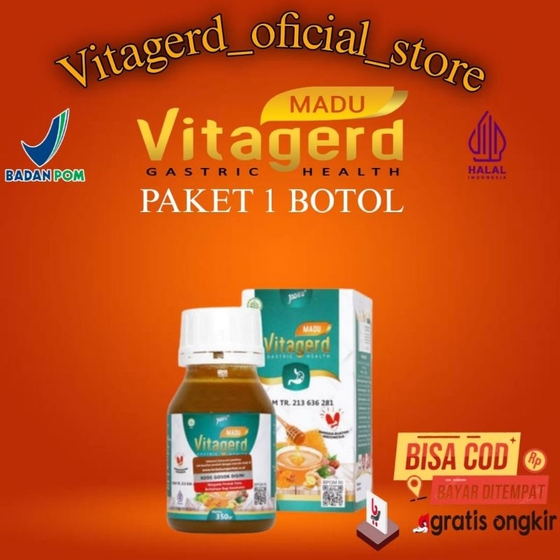 Jual Madu Vitagerd Herbal Original Obat GERD dan Maag Asam Lambung 100% ...