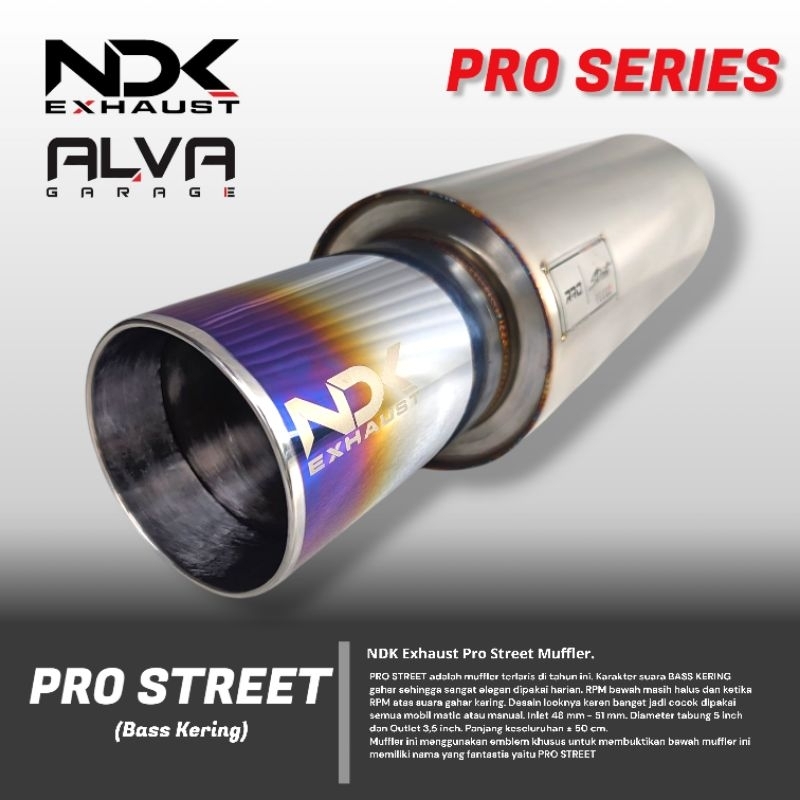 Jual Knalpot Racing Mobil NDK EXHAUST Muffler Pro Street Medium Tipe ...