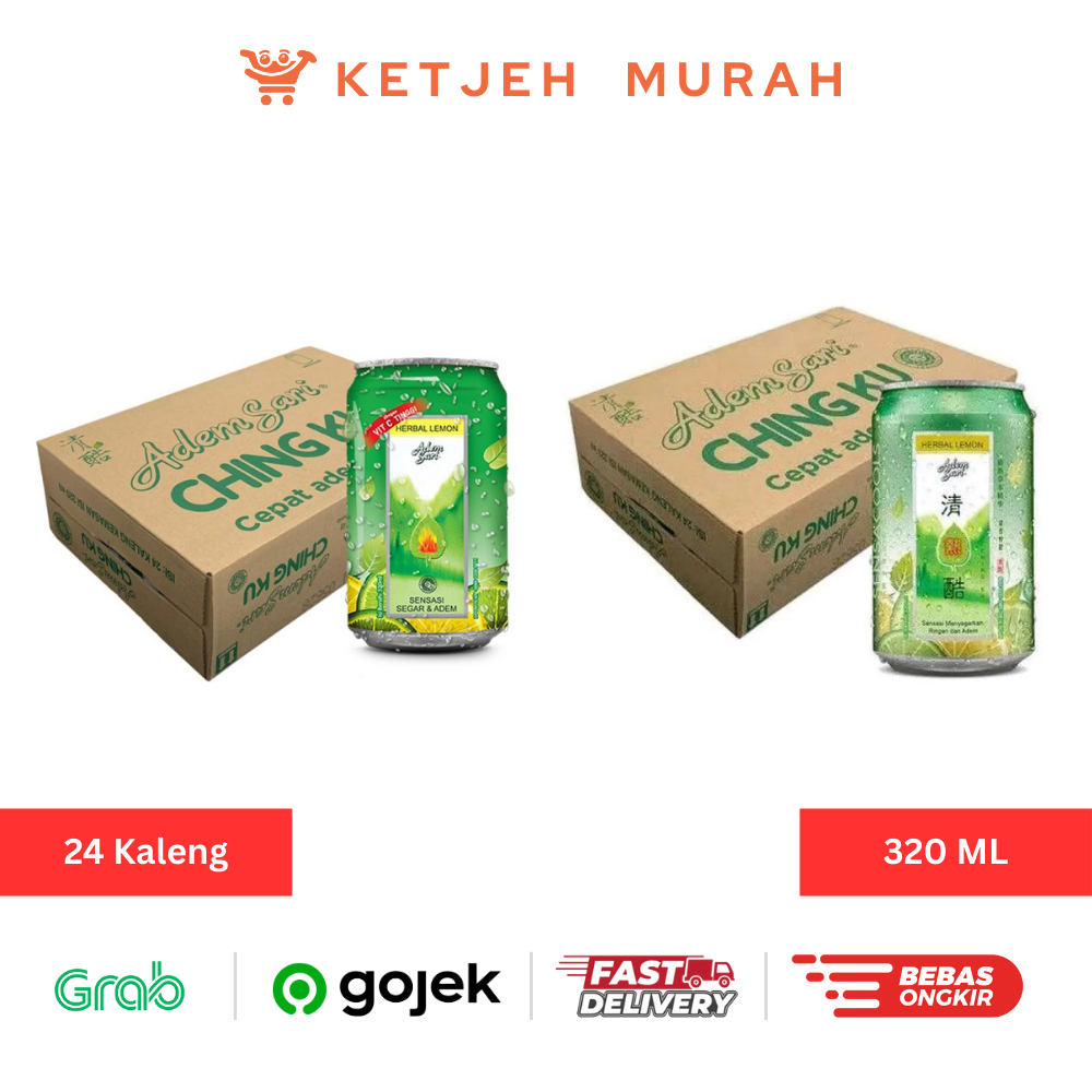 Jual Adem Sari Ching Ku Can Kaleng 320 ML 1 Dus isi 24 Kaleng Rasa ...