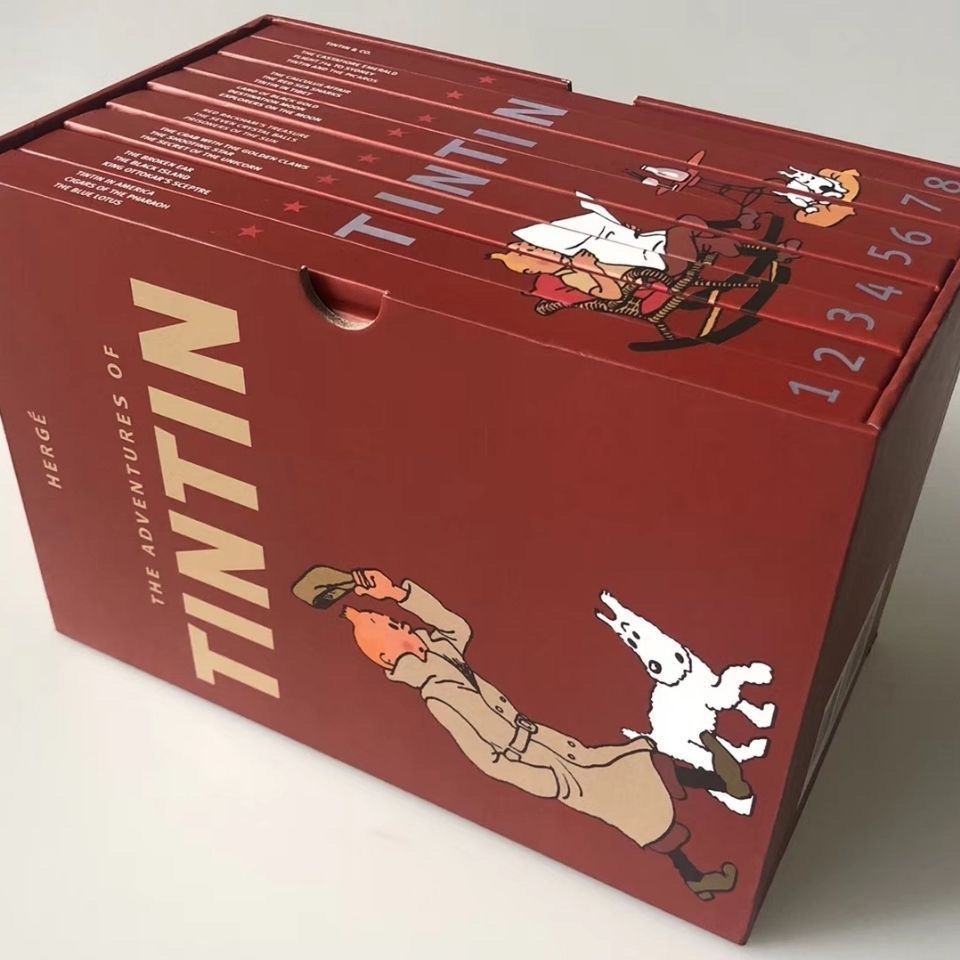 Jual The Adventures of Tintin Collection 8 Books Set Buku Komik tintin ...