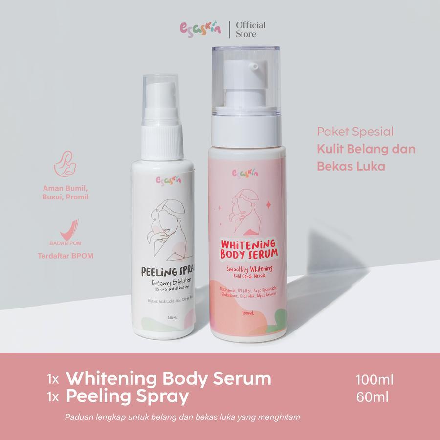 Jual ESASKIN Body Serum Dan Peeling Spray Original 1 Paket | Shopee ...