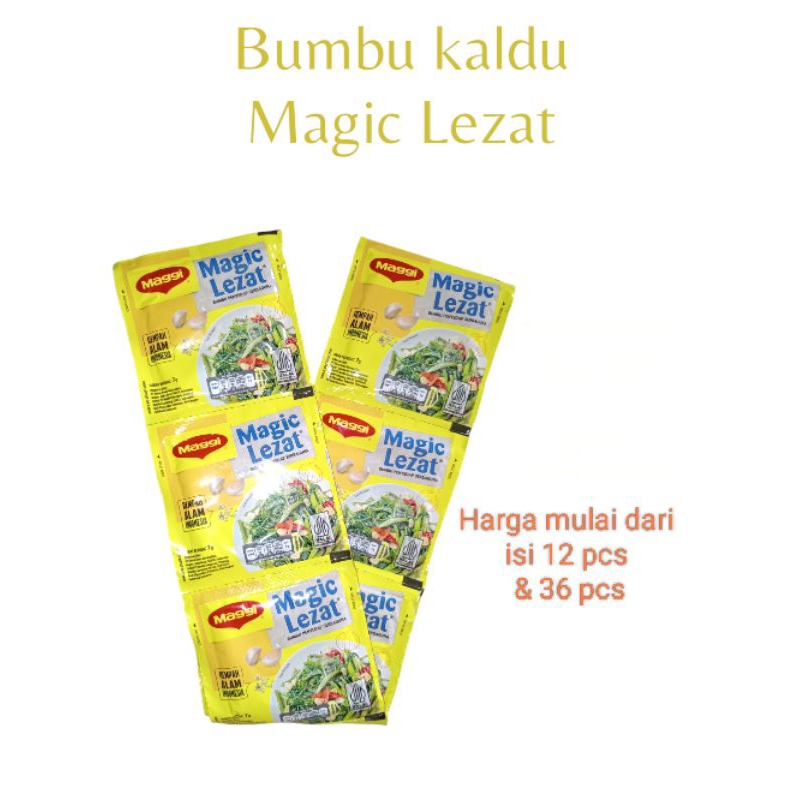 Jual Maggi Magic Lezat bumbu penyedap masakan 7 gr [HARGA mulai dari 12 ...