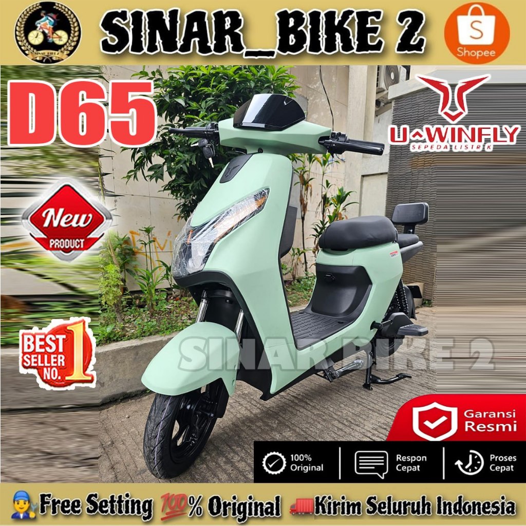 Jual Sepeda Listrik UWINFLY D 65 D65 Power 600 Watt 48V/ 12 AH Garansi Resmi | Shopee Indonesia