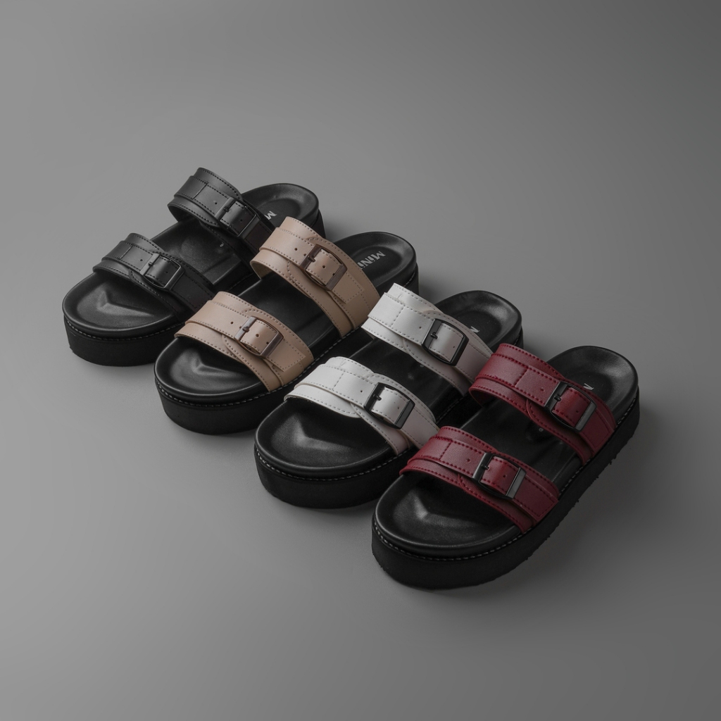 Jual UNCLE JACK Sandal Casual Wanita Kulit Platform Anti Slip Wilona ...