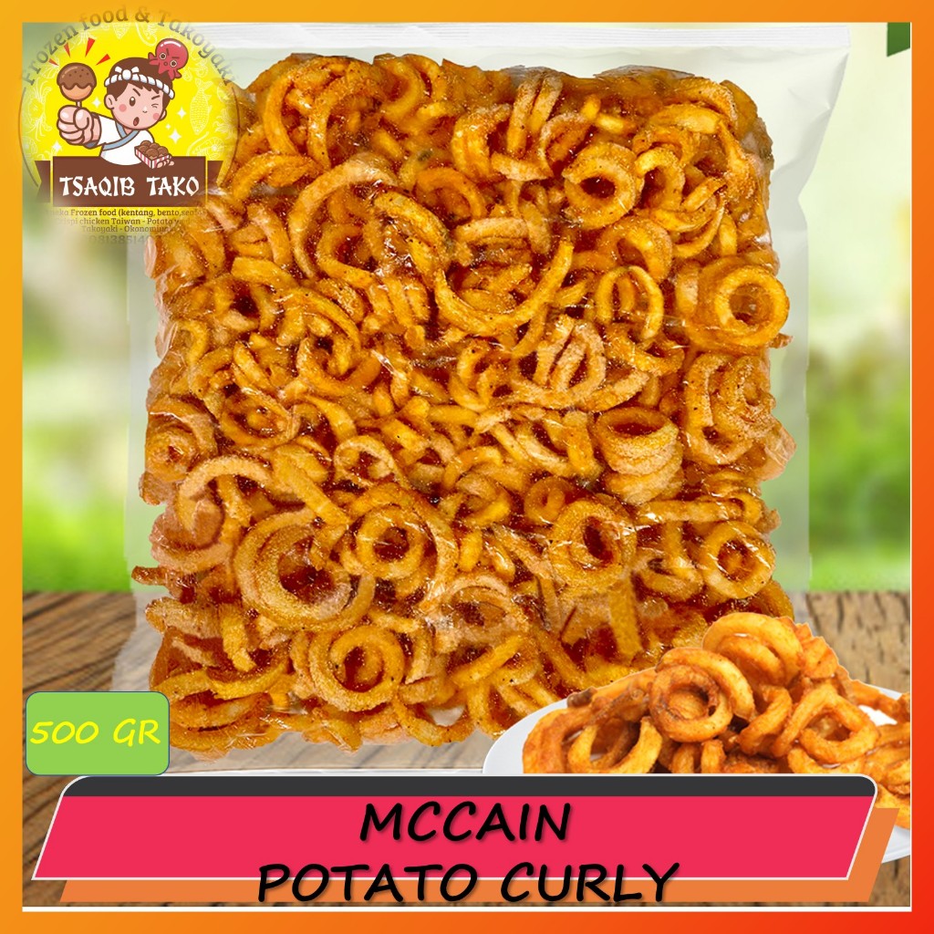Jual MC CAIN Kentang Goreng Twister Spiral Curly Fries 500 GR | Shopee ...