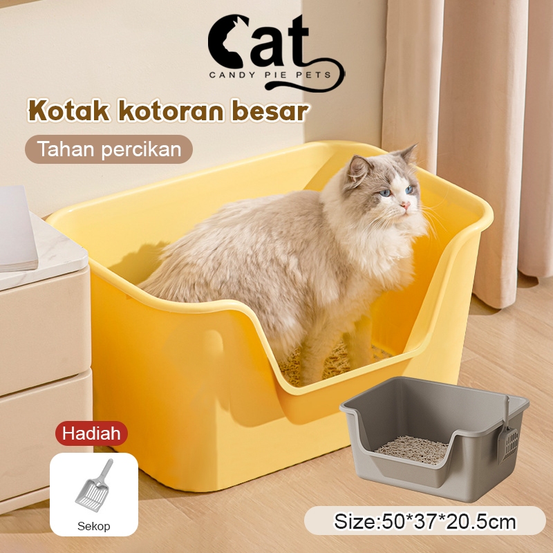 Jual BIG 50*37*20cm Litter Box Kucing Box Pasir Kucing Baskom Pasir ...