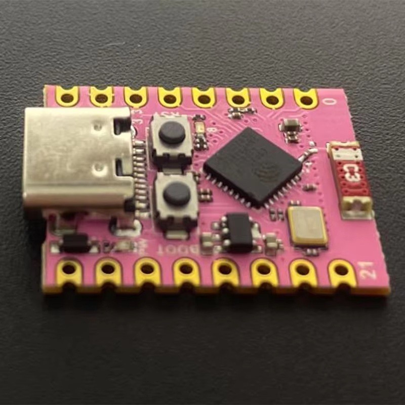 Jual ESP32-C3 Super Mini RISC V Pink Edition ( pin Tersolder ) Arduino ...