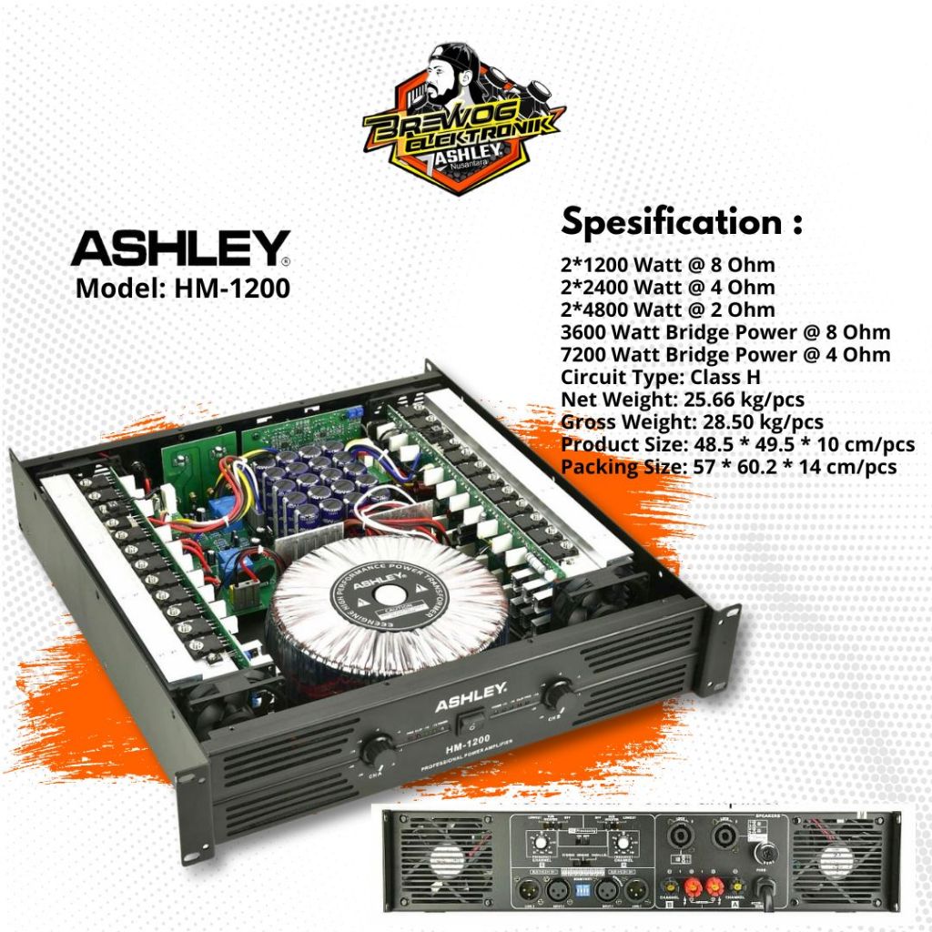 Jual ORIGINAL BREWOG ASHLEY NUSANTARA POWER HM 1200 | Shopee Indonesia