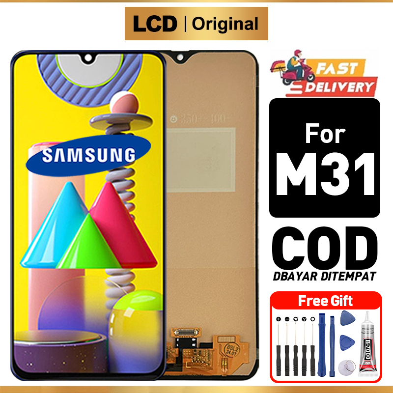 Jual LCD Samsung M31 Original Touchscreen Fullset Asli Ori Compatible ...