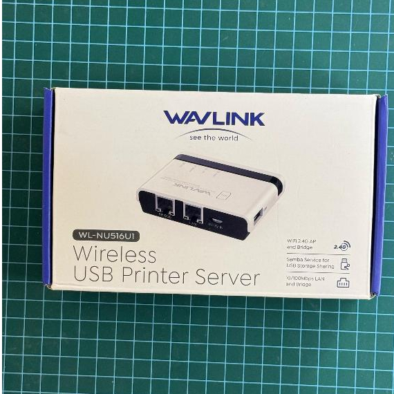 Jual WAVLINK RAW WL-NU516U1 WIRELES USB PRINTER SERVER WIFI 2.4G 10 ...