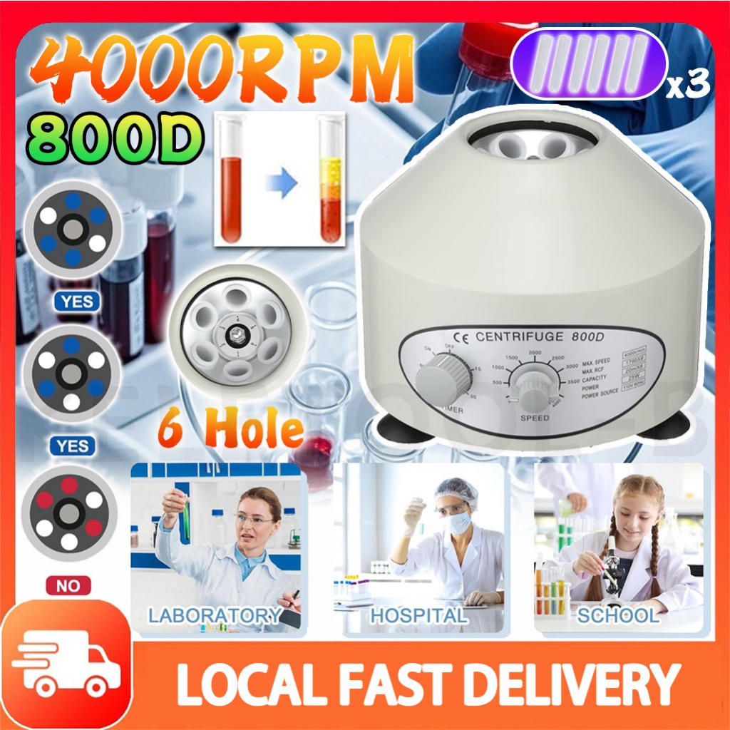 Jual 800D Centrifuge Sentrifus Laboratorium Elektrik Mesin Centrifuge ...