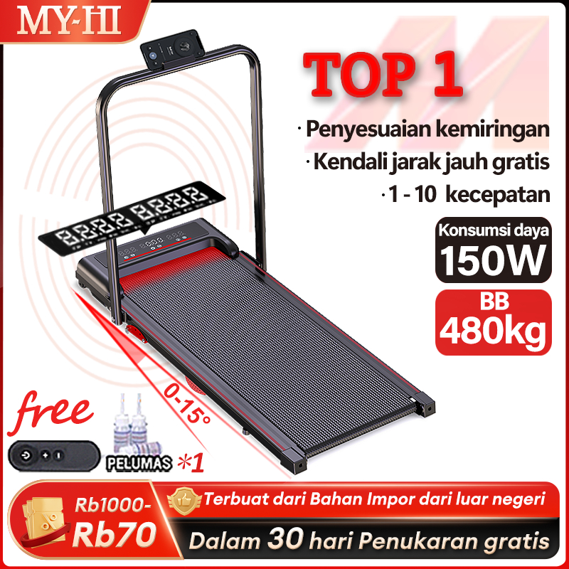 Jual MY-HI Treadmill Portable Treadmill electric low watt Treadmill ...
