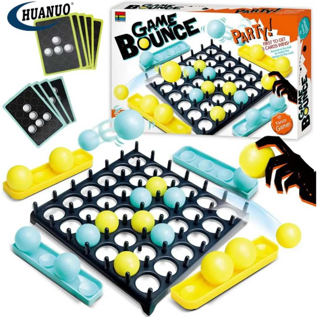 Jual Mainan Edukasi Board Game Bola Pantul Interaktif Connect Four Game ...