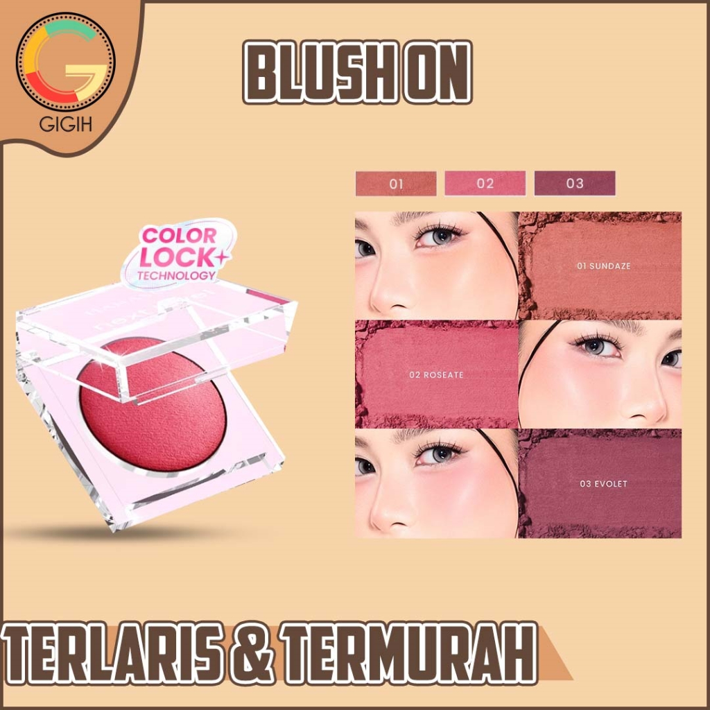 Jual HANASUI BLUSH ON BOUCY NEXT LEVEL LONG LANG LASTING BLENDABLE ...