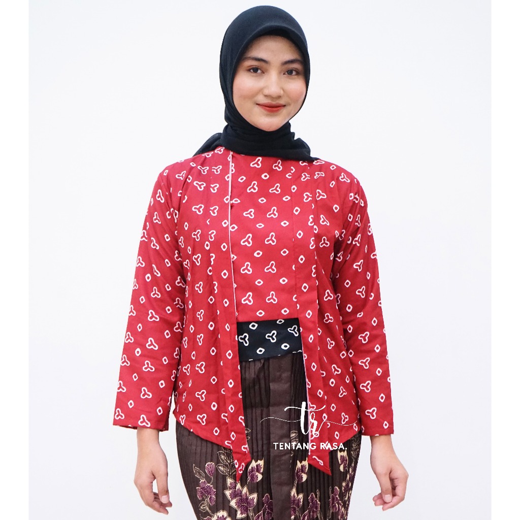 Jual Kebaya Batik Kutubaru Motif Jumputan All Size | Shopee Indonesia