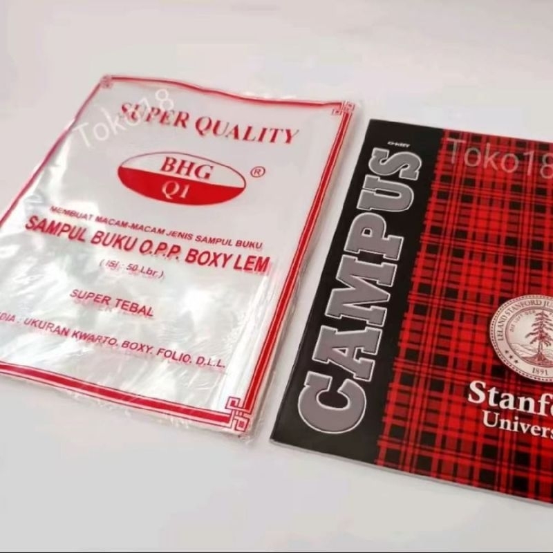 Jual sampul opp boxy sampul buku campus sampul plastik boxy sampul bhg 10 lb | Shopee Indonesia