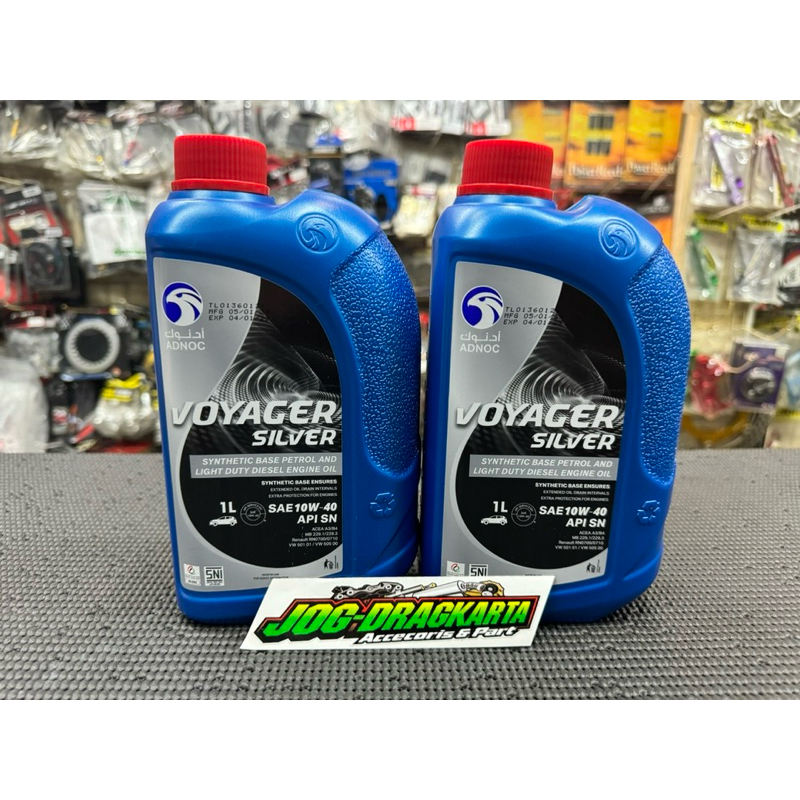 Jual ADNOC VOYAGER SILVER 10W-40 API SL CF ISI 1 LITER ORIGINAL ADNOC ...
