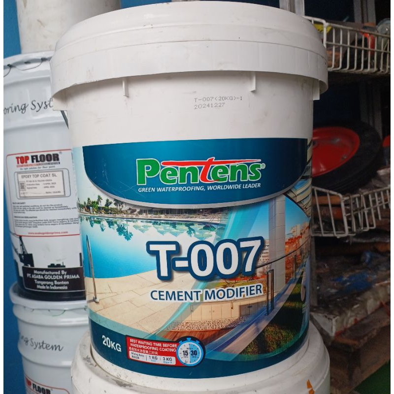 Jual Pentens T-007 Cement Modifier/Sealer Waterproofing 20 Kg | Shopee ...